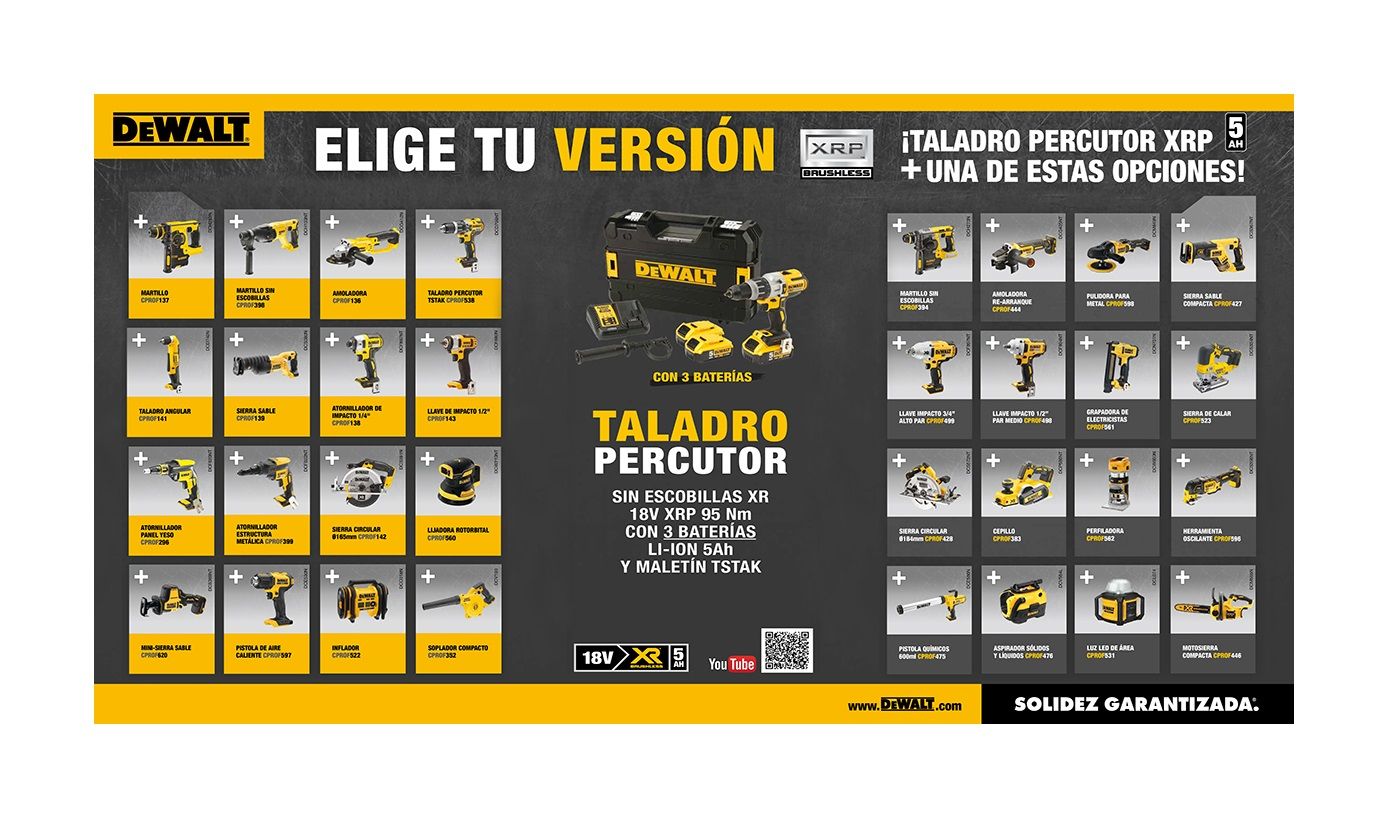 ¡Elige tu versión XRP de DEWALT®! | AD'IP Asociación Española