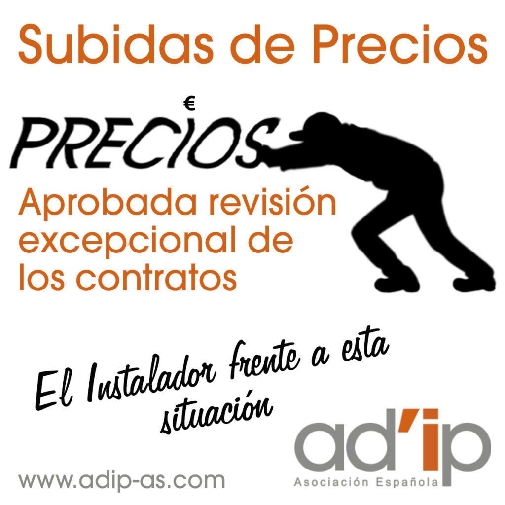 Subidas de precios y revisión excepcional de contratos | AD'IP ...