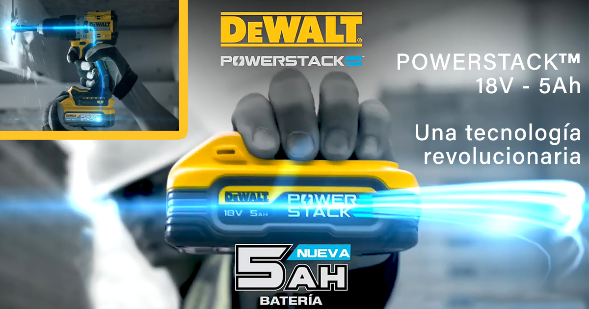 DEWALT® Batería POWERSTACK™ de 18V - 5Ah | AD'IP Asociación Española